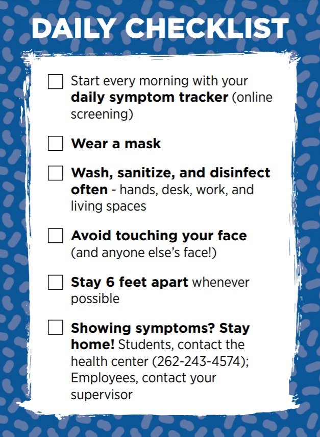 Your Daily COVID Checklist: 6 digestible, actionable steps to take when ...