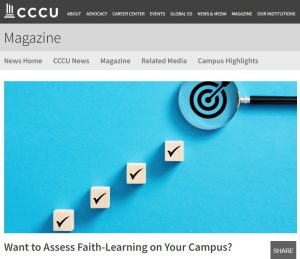 Cosgrove offers practical tips to assess faith-learning integration