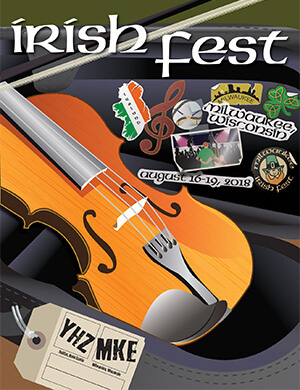 The 2018 Milwaukee Irish Fest poster was illustrated by a Concordia student