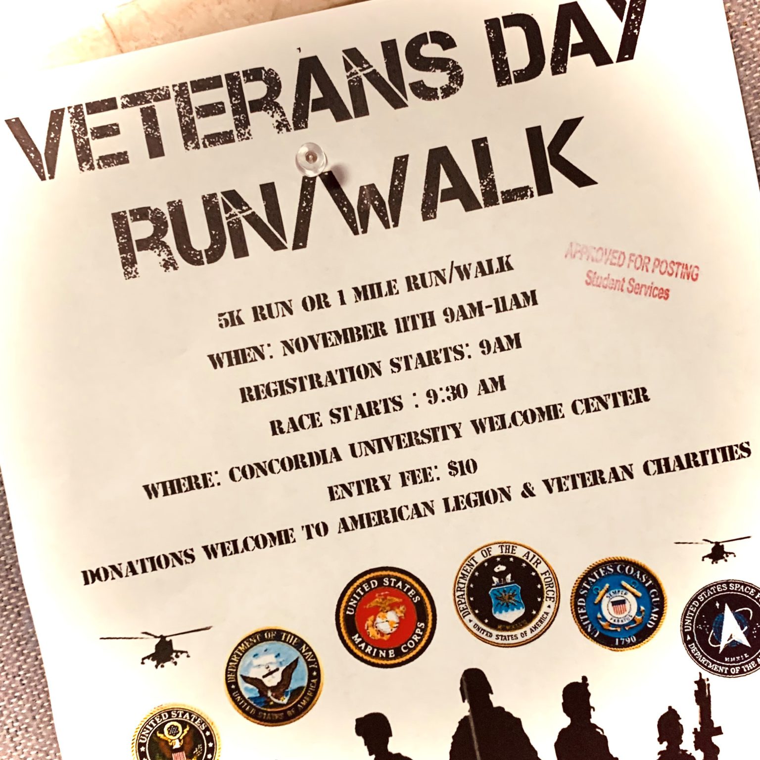 New Veterans Day walk/run highlights Veterans Week at CUW